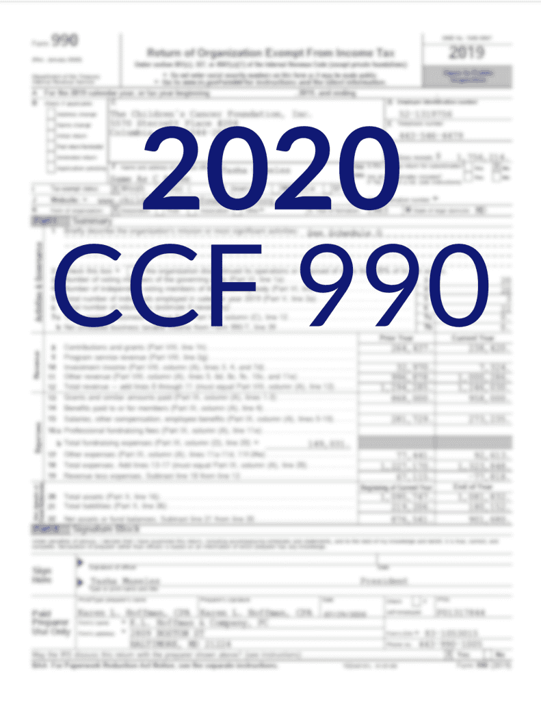 Tax Reports and Certifications - The Children’s Cancer Foundation